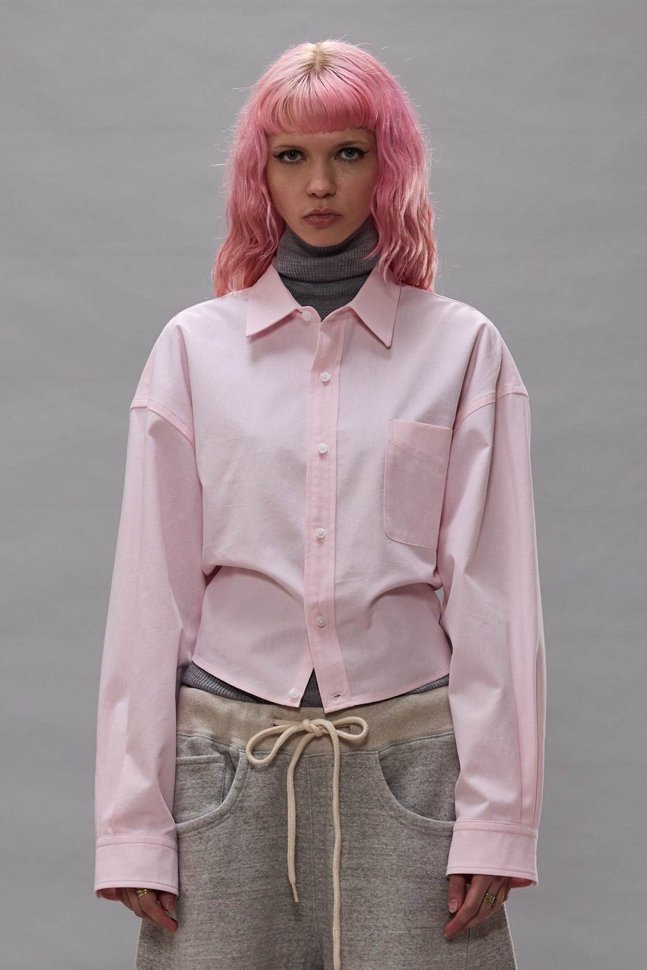 R13 split hem boyfriend shirt